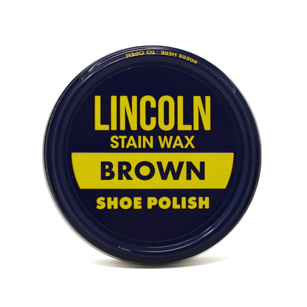 Lincoln Original Stain Wax Shoe Polish Brown Lincoln Shoe Polish